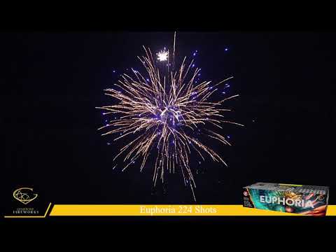 Euphoria 224 shot compound display – Pyro-Planet