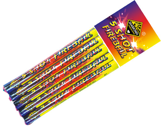 Diamond 5 Shot Fireball - 5pk – Pyro-Planet